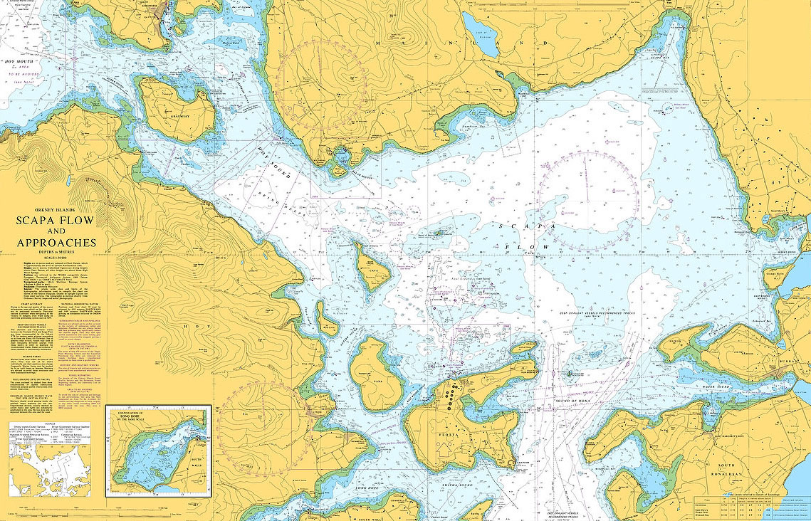 Chart 0035 - Orkney Islands and approaches, Scapa Flow, :: Product ...