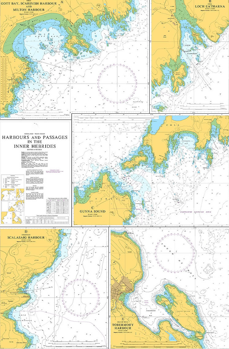 Chart 2474 - Harbours and Passages in the Inner Hebrides :: Product ...