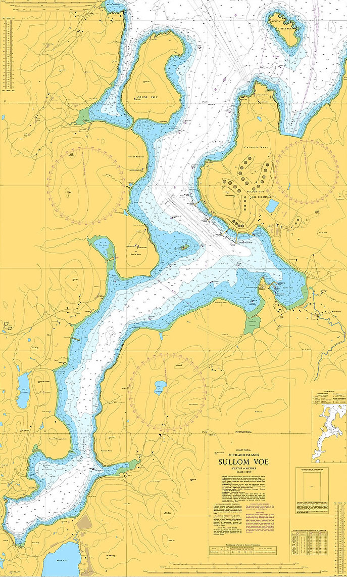 Chart 3297 - Sullom Voe, Shetland Islands :: Product :: Chartart