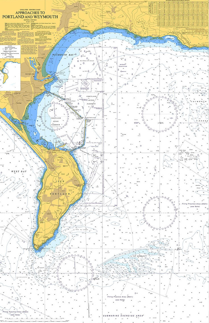 Chart 2255 - Approaches to Portland and Weymouth :: Product :: Chartart