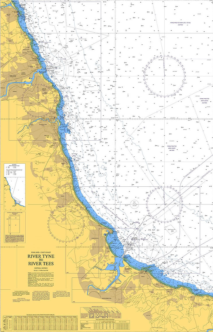 Chart 0152 - River Tyne to River Tees :: Product :: Chartart
