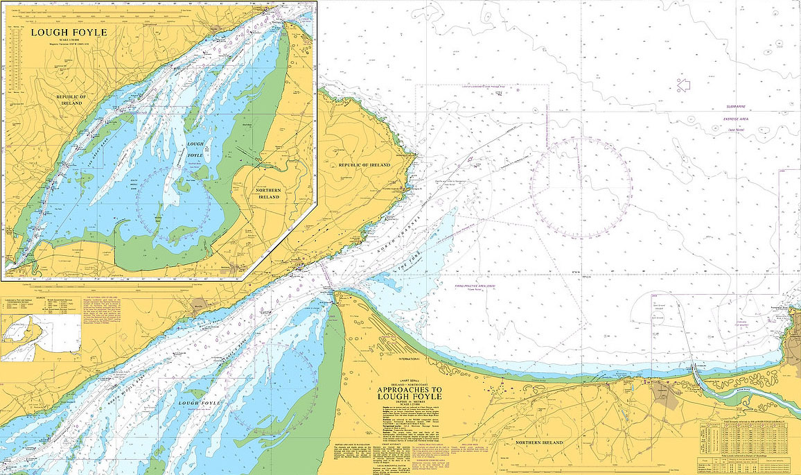 Chart 2511 - Approaches to Lough Foyle :: Product :: Chartart