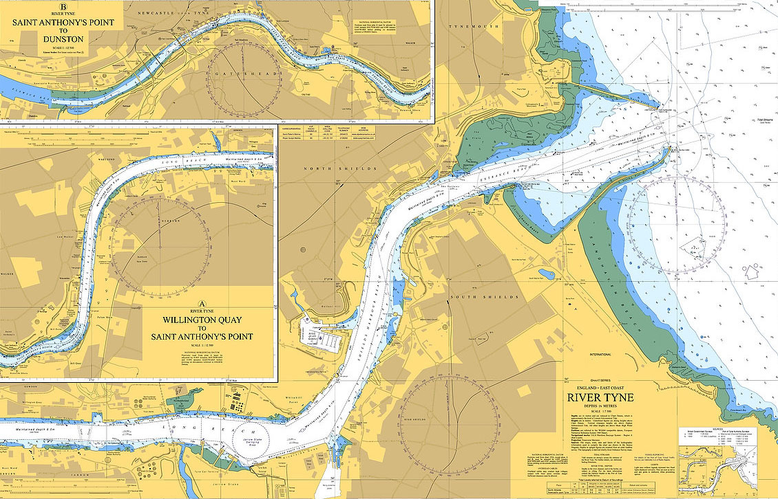 Chart 1934 - River Tyne :: Product :: Chartart